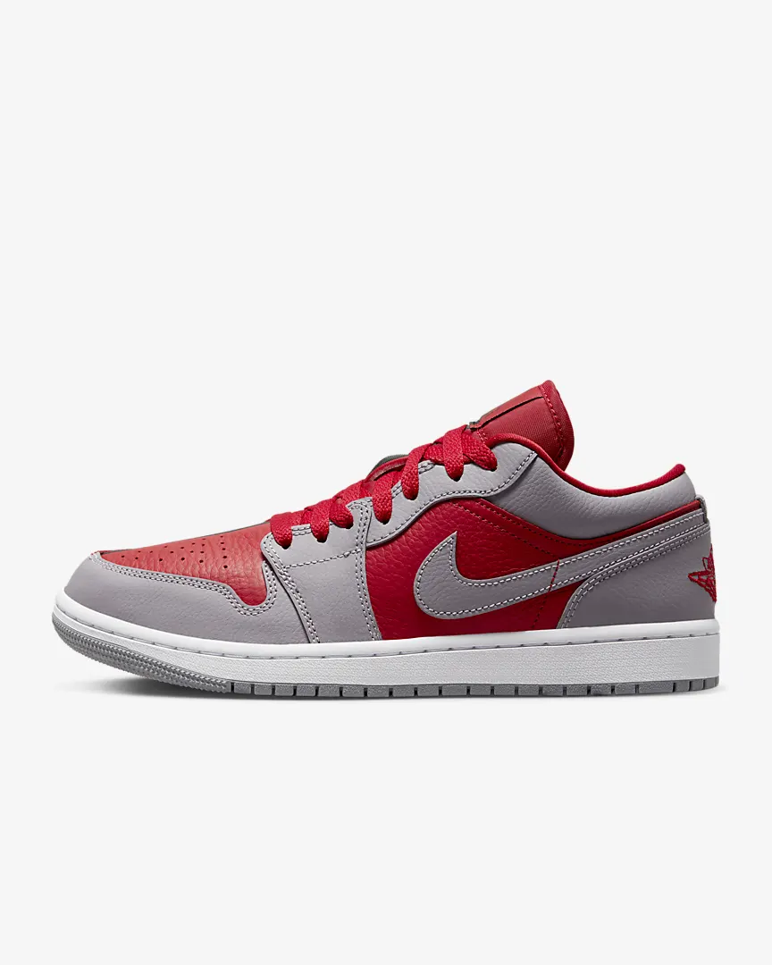 Women's Air Jordan 1 Low SE 'Gym Red / Grey' - Sneaker Steal