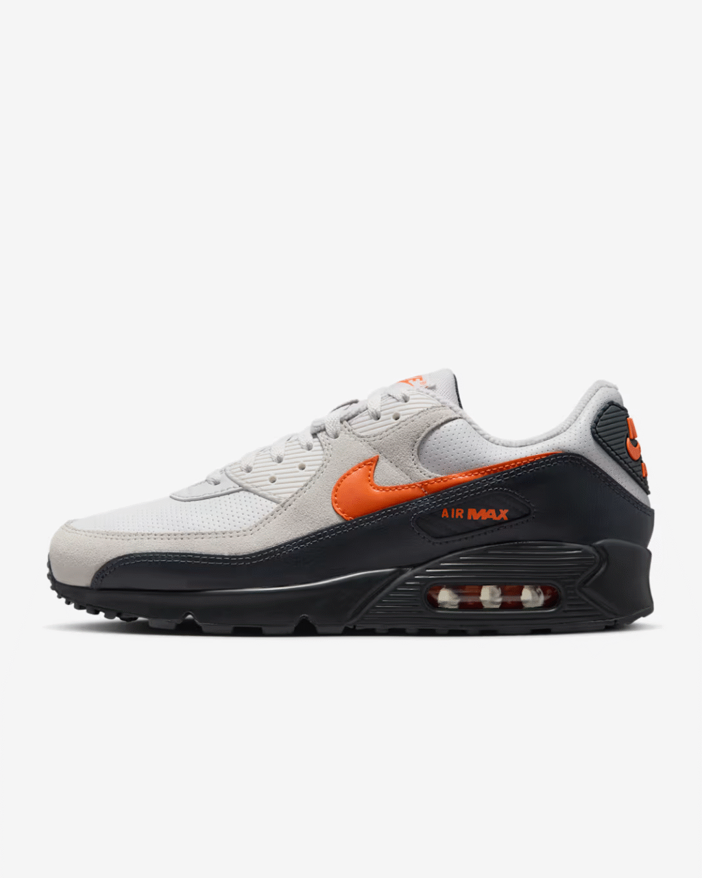 Nike Air Max 90 'Vast Grey / Safety Orange' $47.22 - Sneaker Steal